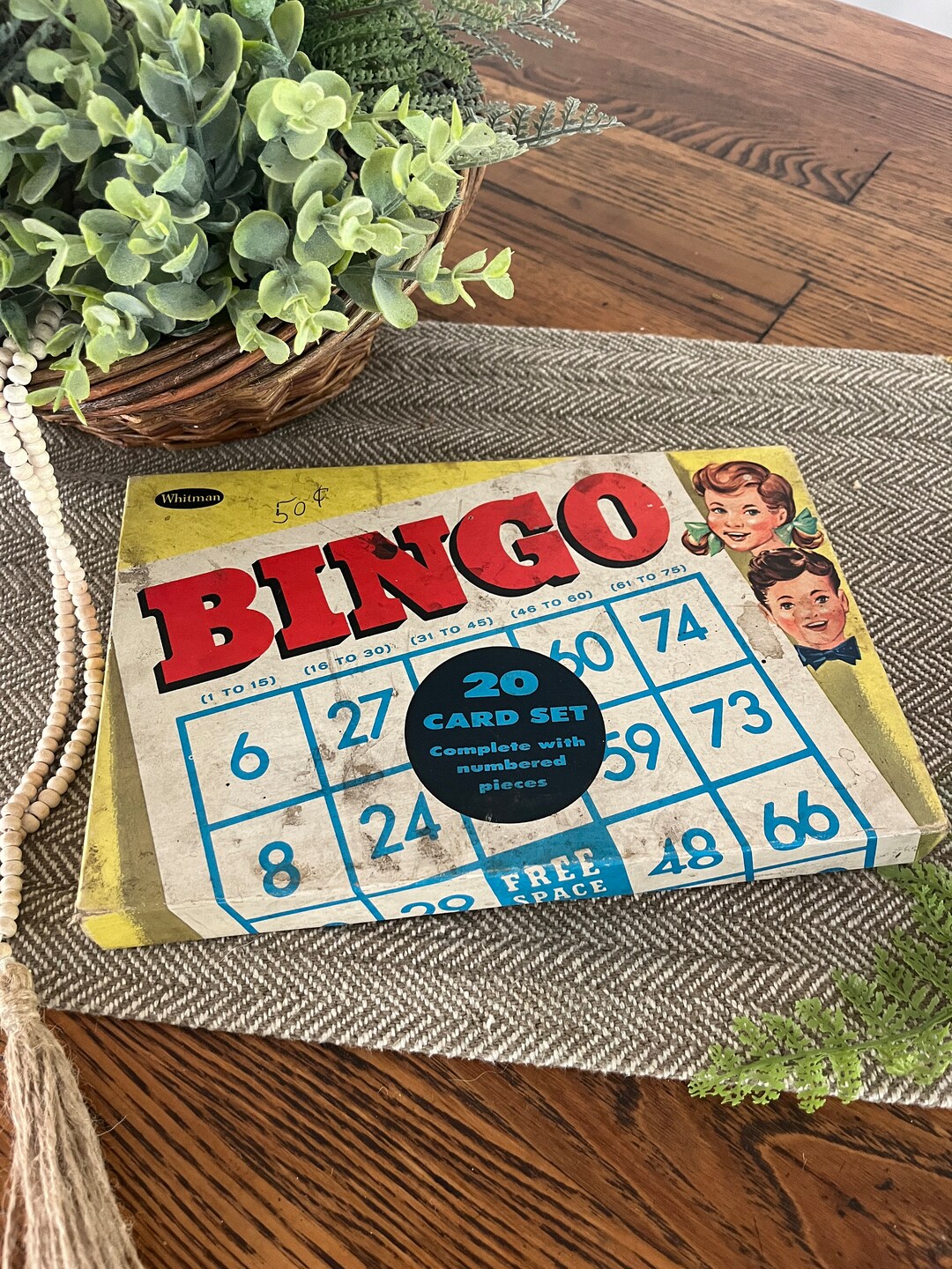 Vintage Bingo Cards Bingo Game - Etsy