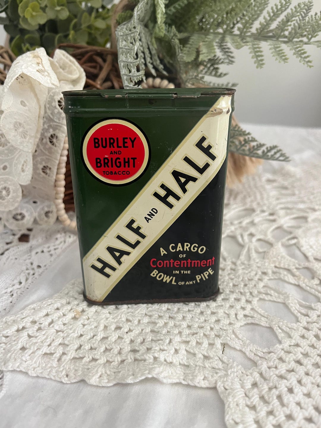 Antique Tobacco Tin Butley and Burley Tobacco Half and Half Tin - the ...