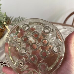 Antique Glass Floral Frog - Etsy