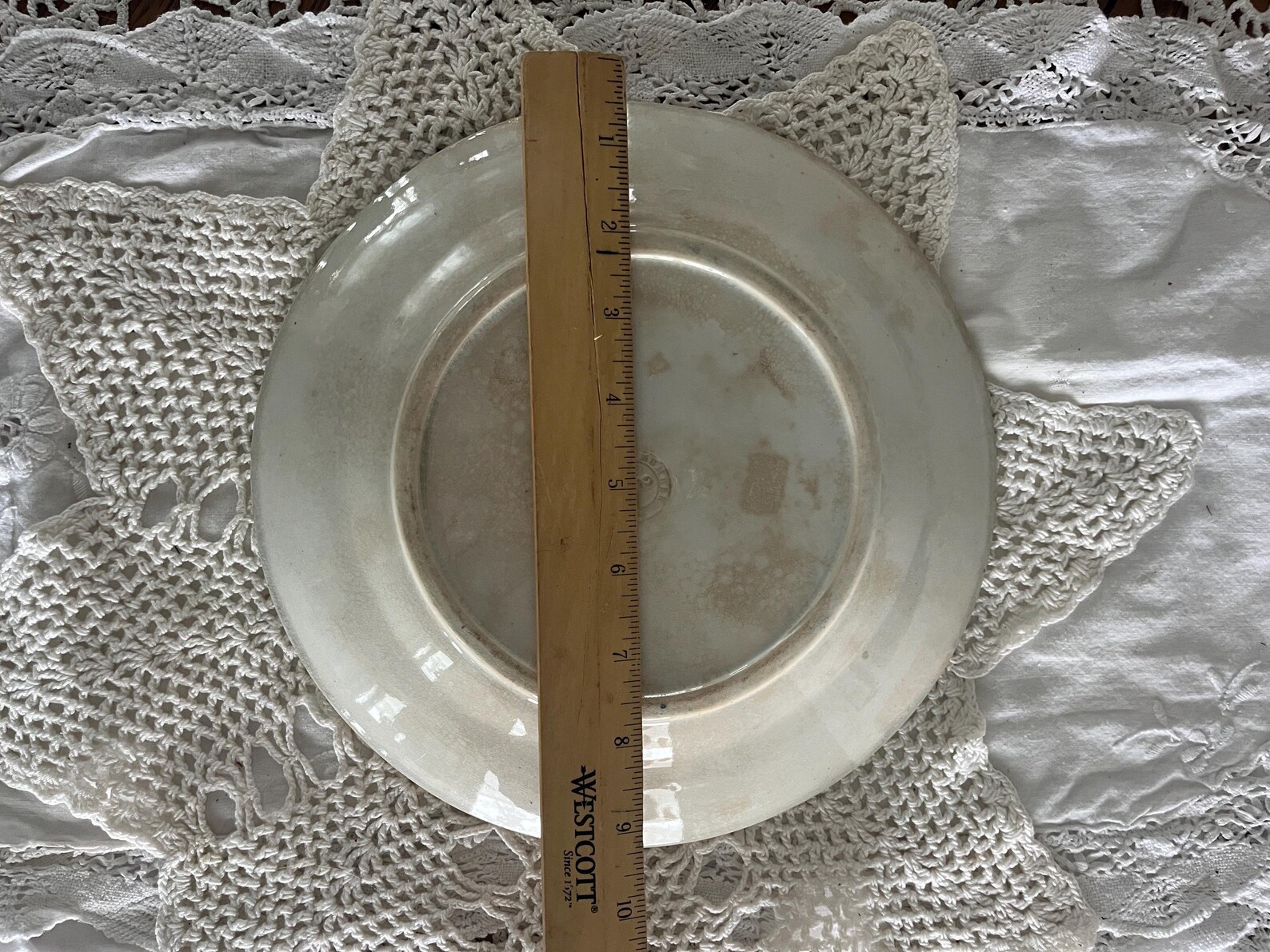 Antique Elsmore & Forster Mulberry / Purple Transferware Dinner Plate ...