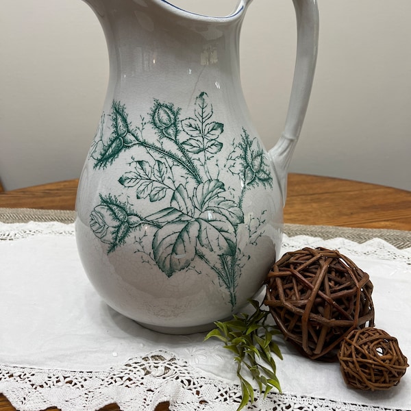 Transferware Pitcher - Etsy