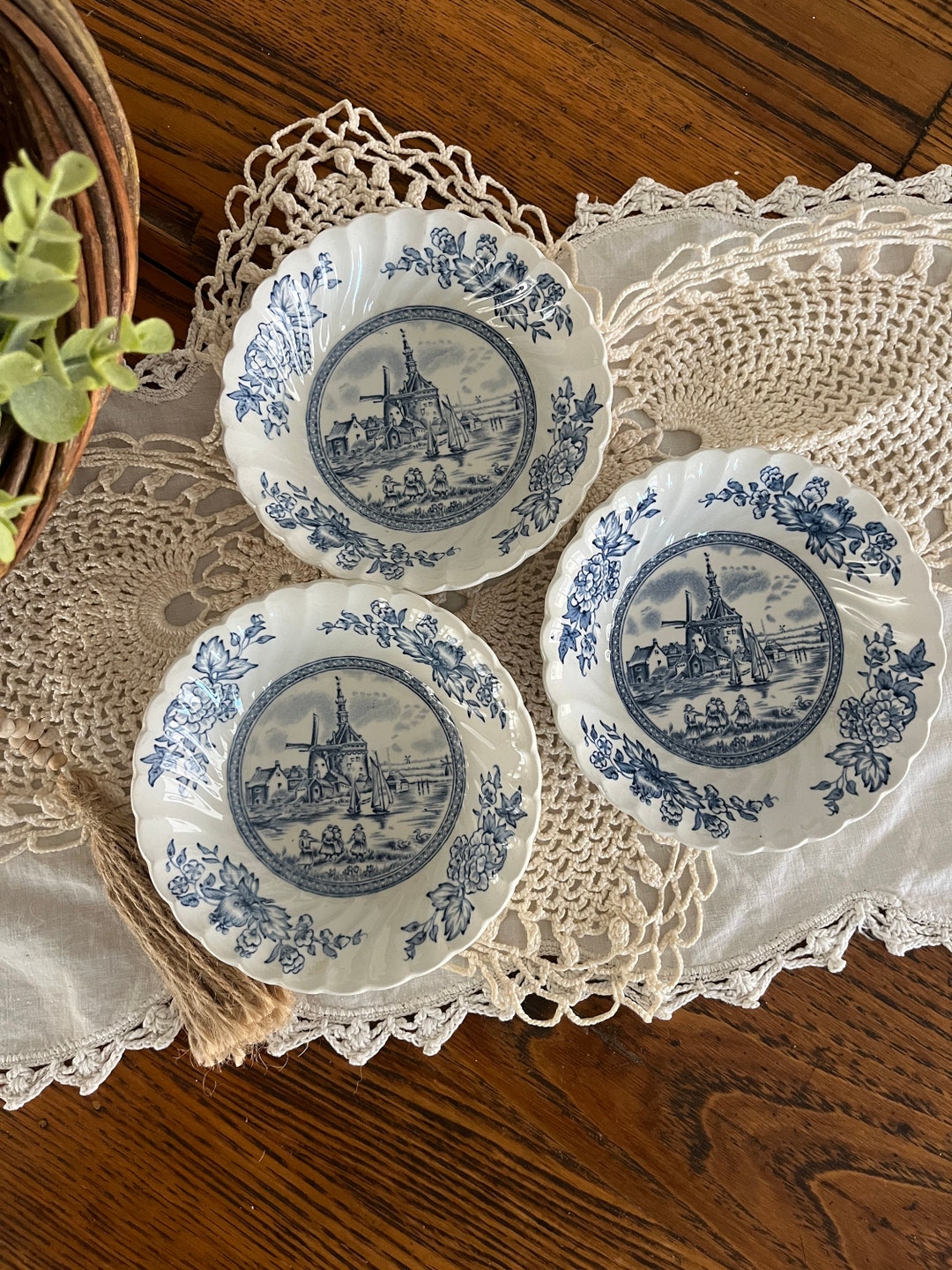 Set of 3 Tulip Time Johnson Brothers England Ironstone Berry Bowls - Etsy