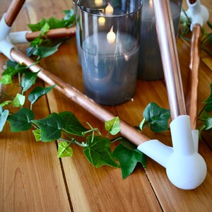 Triangular Centerpieces - Copper, Wood, All-white - Wedding ...