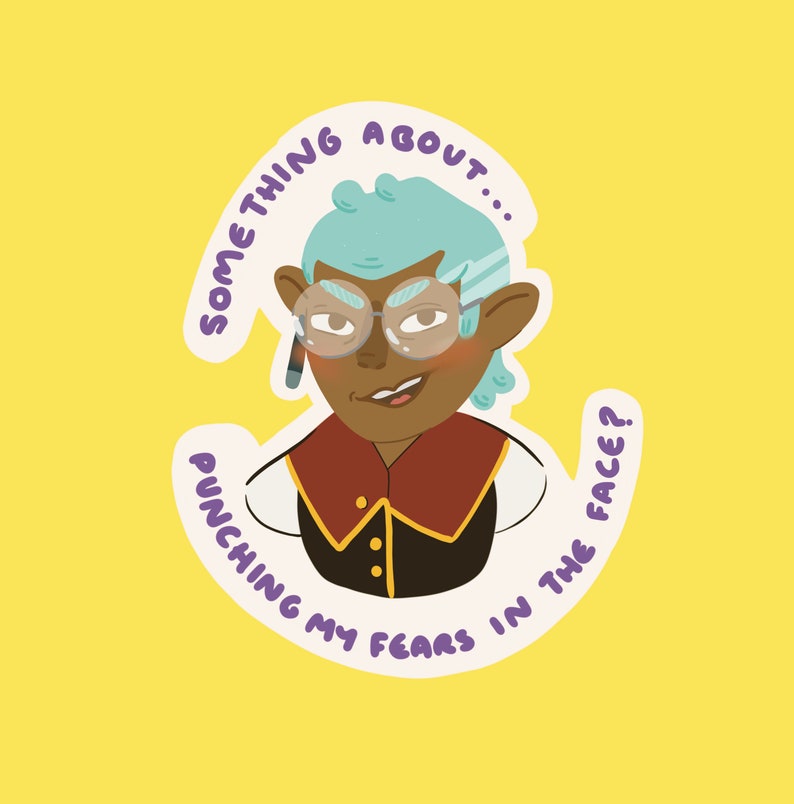 Rain Whispers Owl House Fanart Sticker Nonbinary Character Etsy