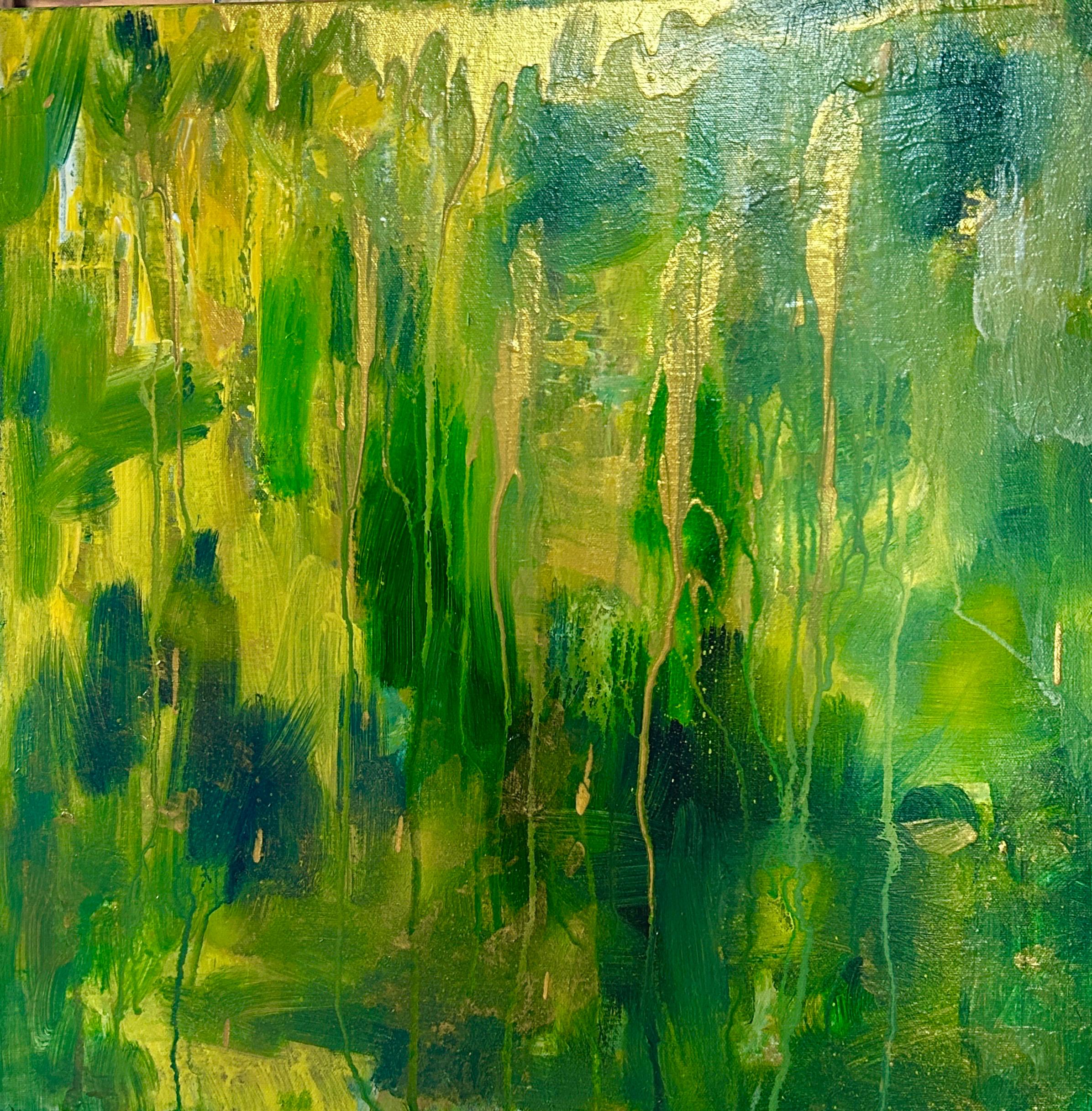 Green Abstract Original Art , Green Wall Art, Green Canvas Painting ...