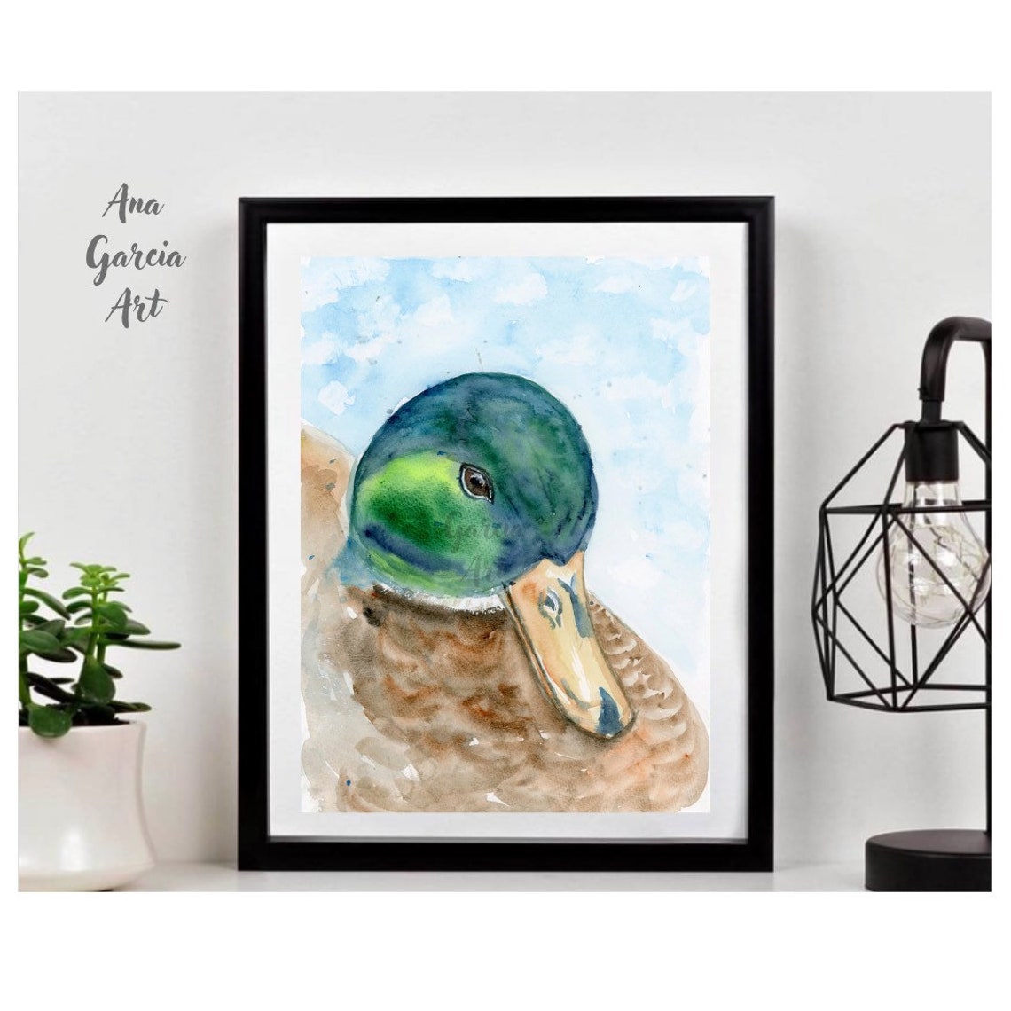 Mallard Duck Art Print - Etsy