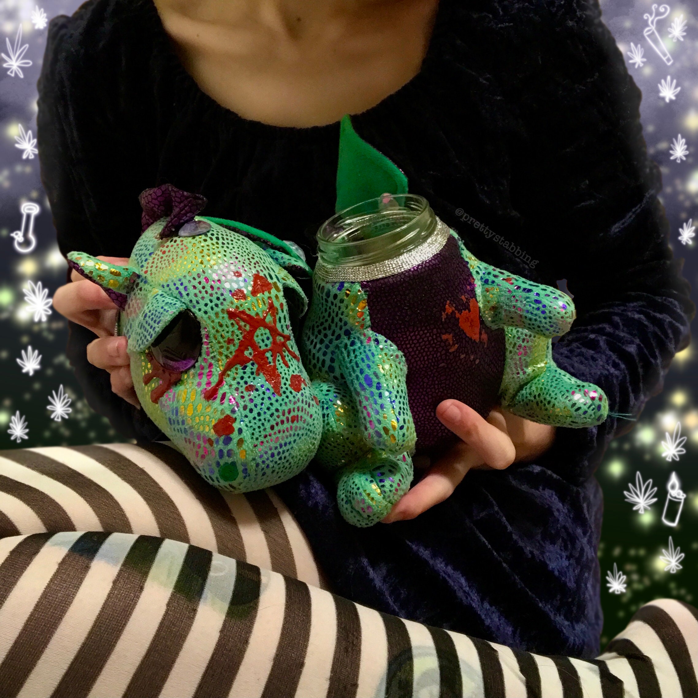 Creepy “sad Boy Sam” Plush Stash Jar - Etsy