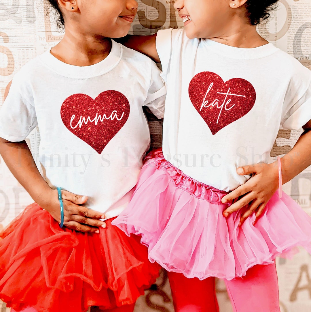 Girls Valentine's Day Outfit, Toddler Valentine's Day T-shirt ...