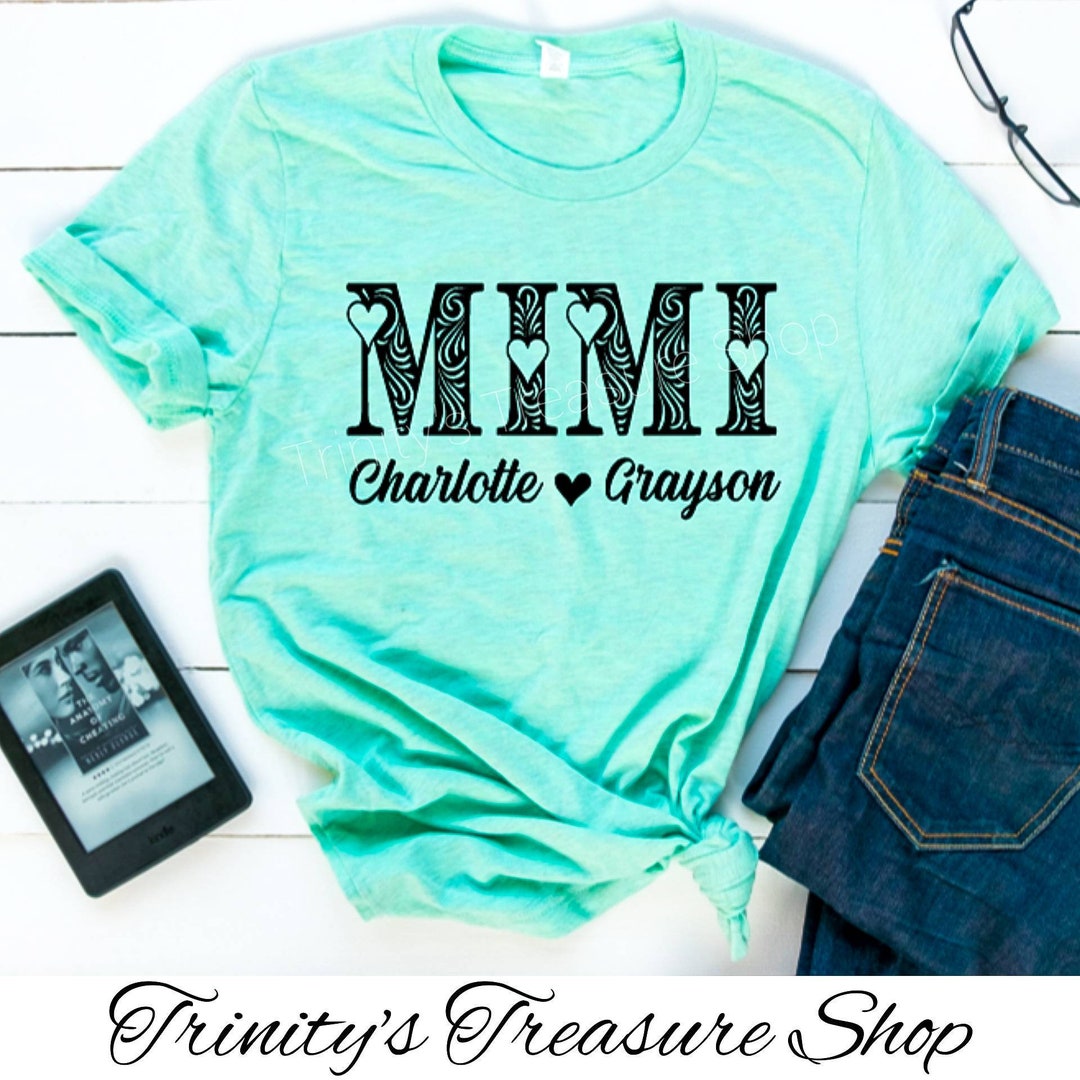 Personalized Mimi Shirt, Custom Shirt for Mimi Shirt With Kids Names ...