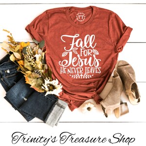 Christian Fall Shirt, Plus Size Fall Shirts, Women's Graphic Tee, Cute ...