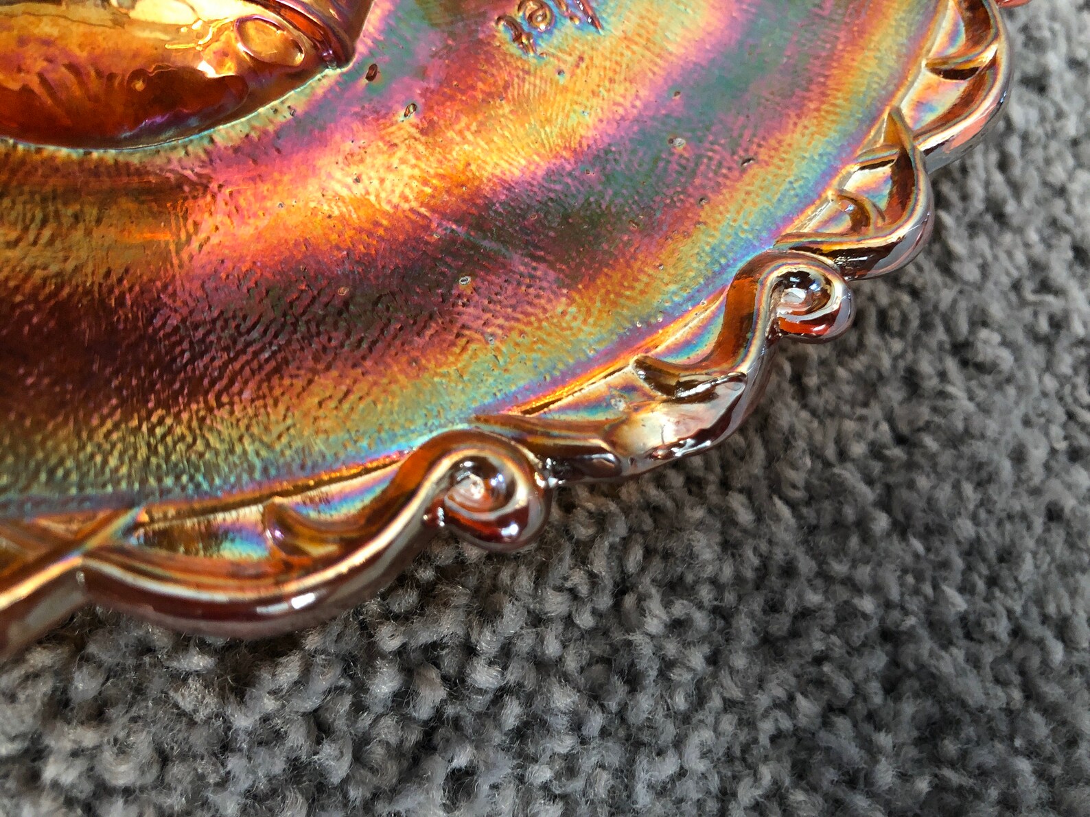 Fenton 1972 Valentines Day Carnival Glass Plate famous - Etsy