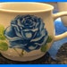 Vintage Blue Rose Teapot & 2 Tea/coffee Mugs - Etsy