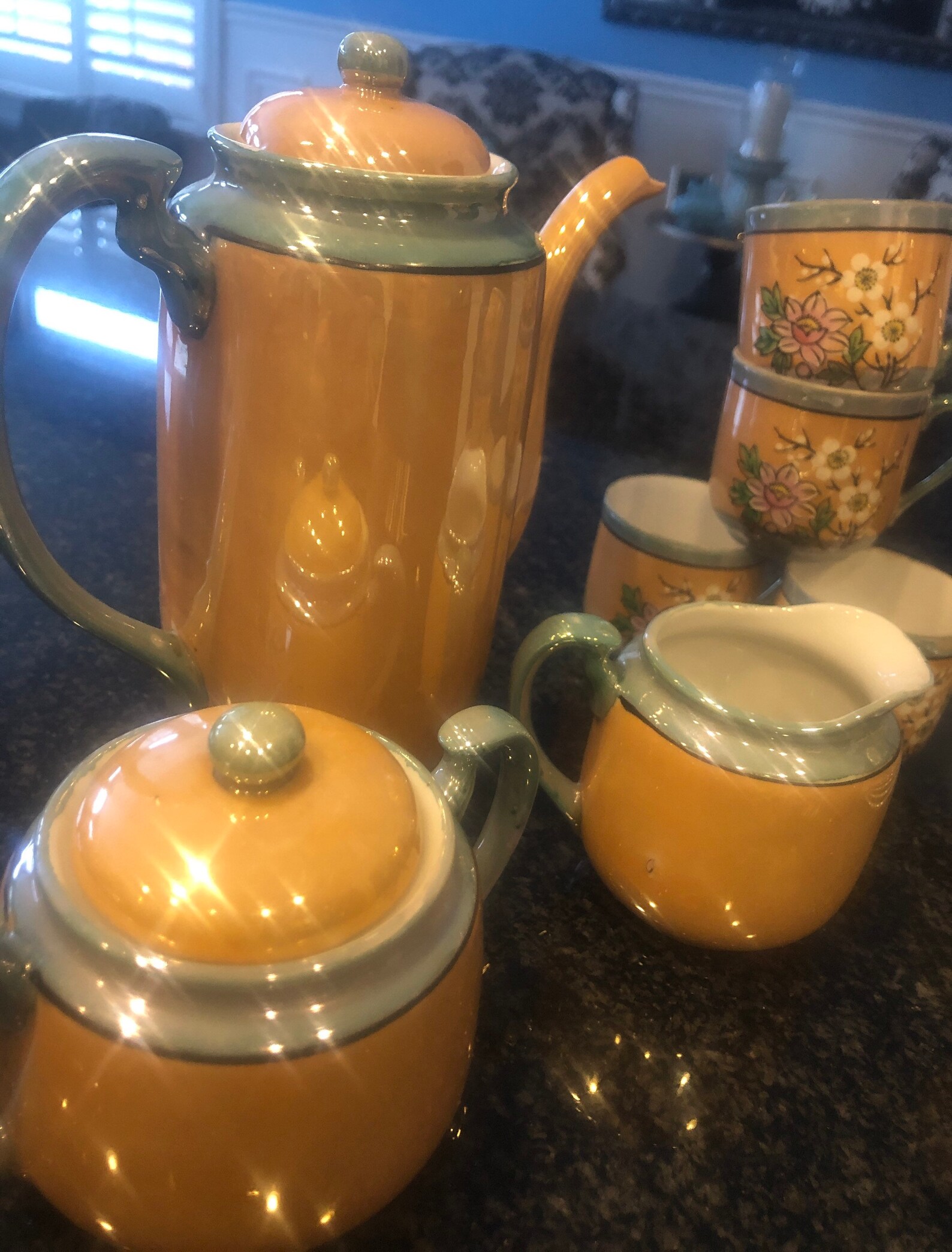 Vintage Lusterware Tea Set | Etsy