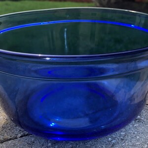 Anchor Hocking Cobalt Blue Mixing Bowl Set 2 - Etsy