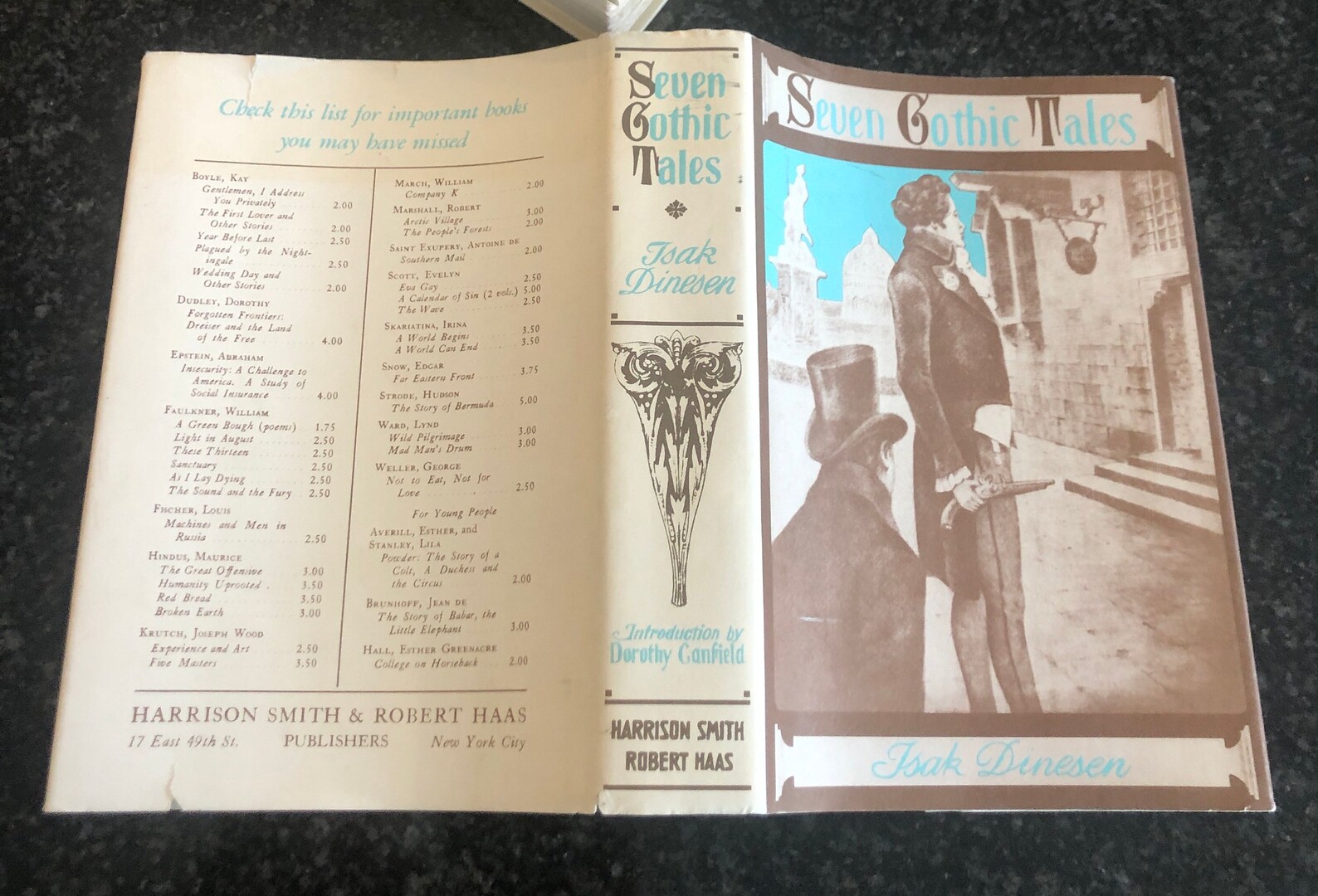 1961 Seven Gothic Tales Hardcover Book by Isak Dinesen - Etsy