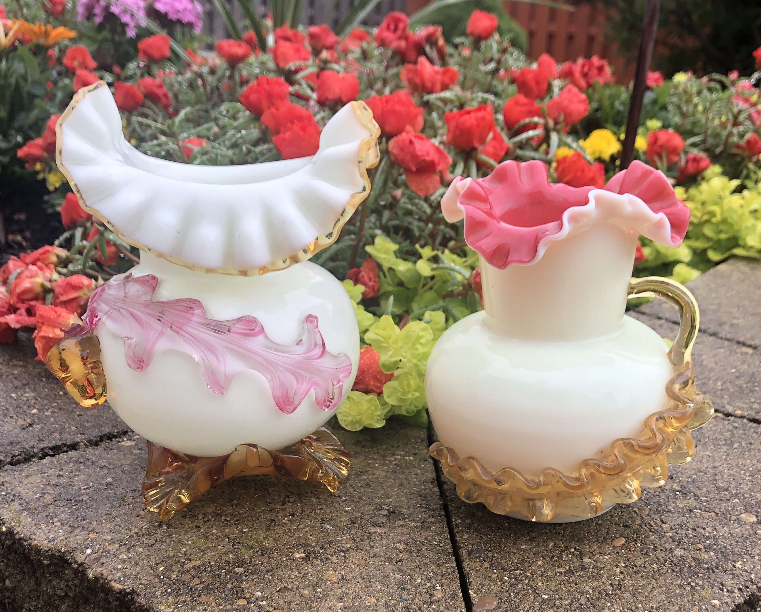 1800s Victorian Stevens & Williams Vases - Etsy