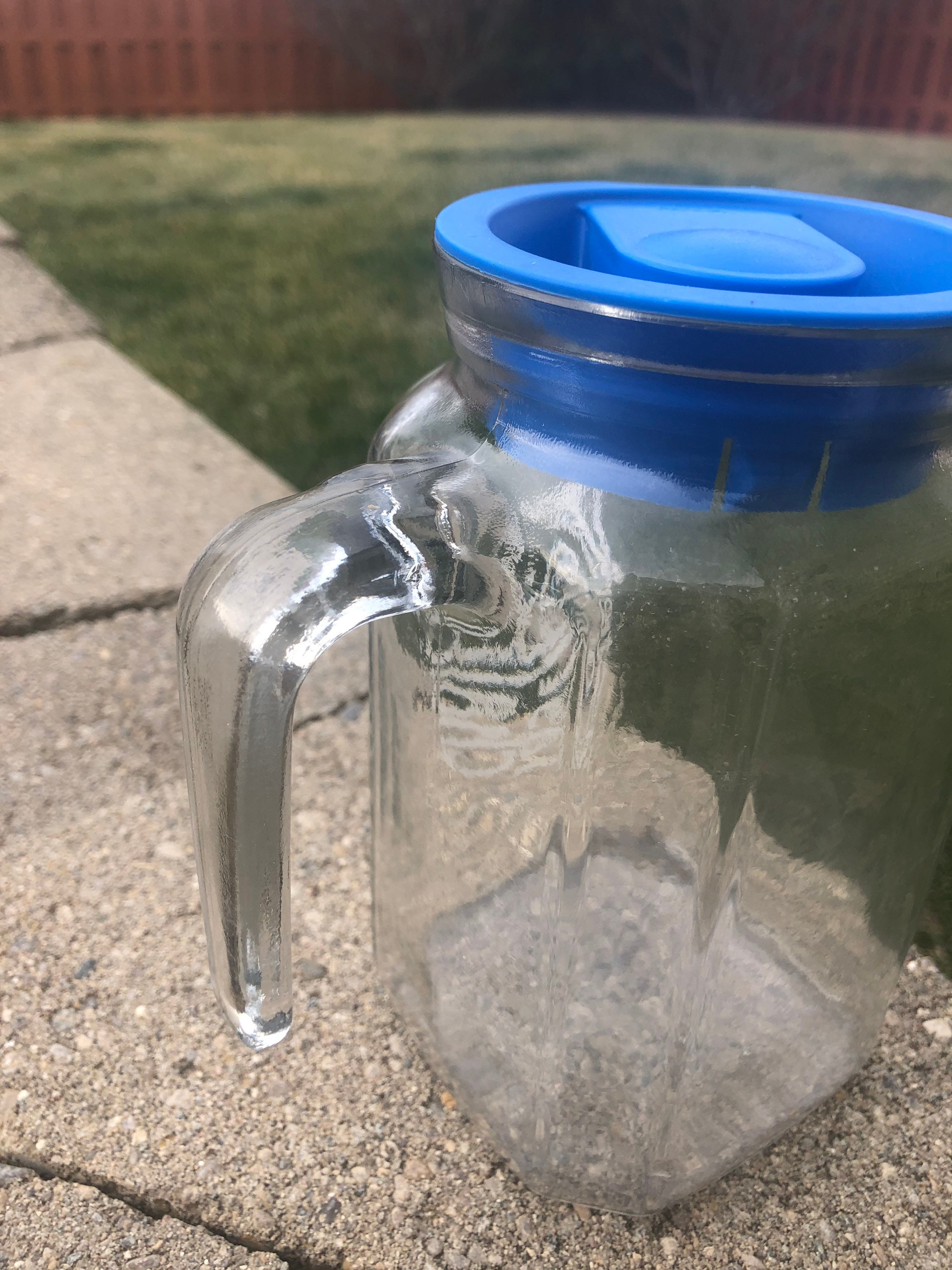Vintage Tasters Choice Glass Pitcher - Etsy