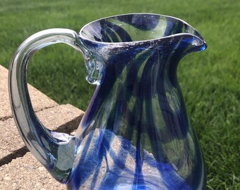 Clear Glass Pitcher - Etsy