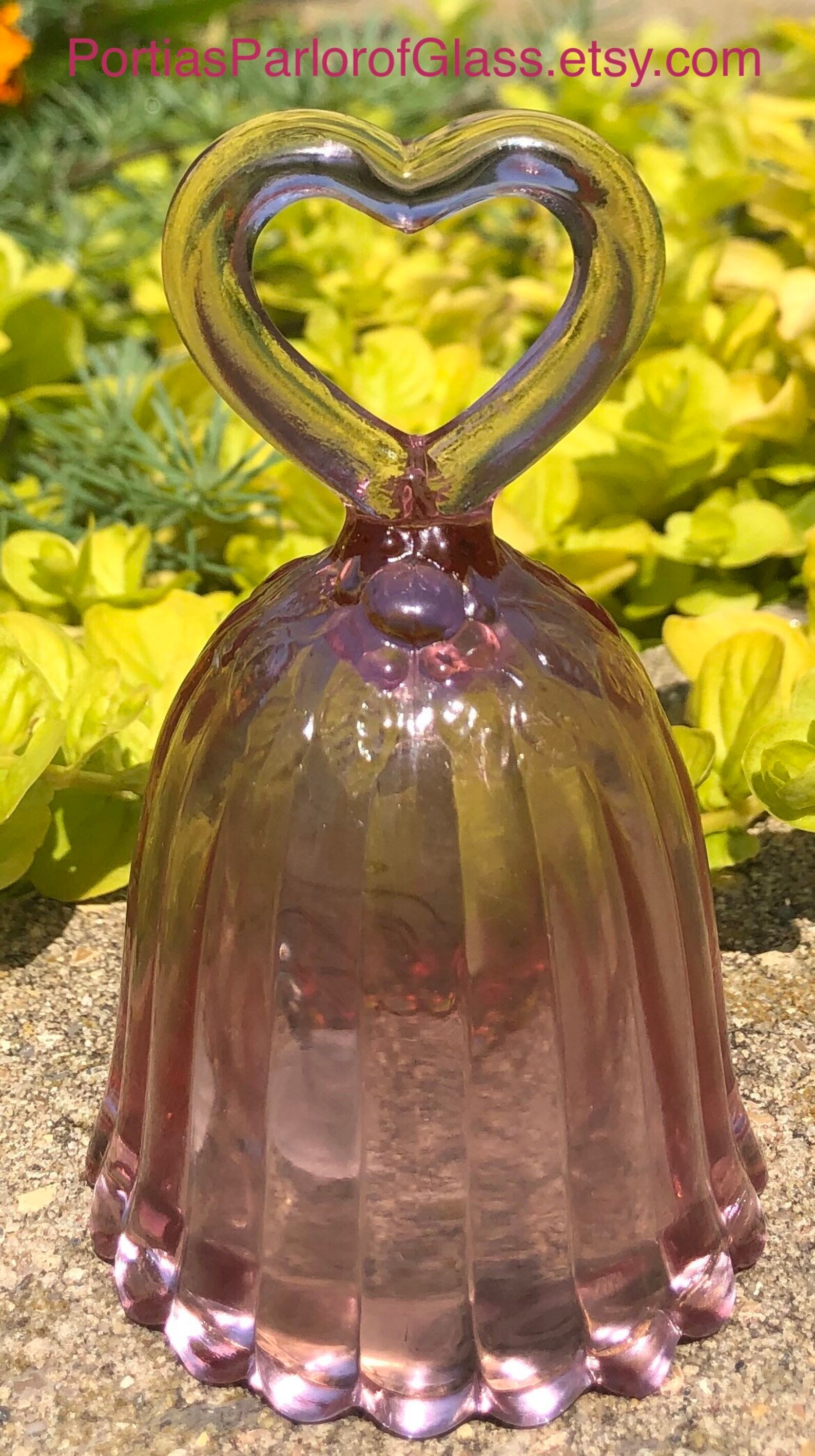 1980/90 Fenton dusty Rose Pink Glass Bells - Etsy