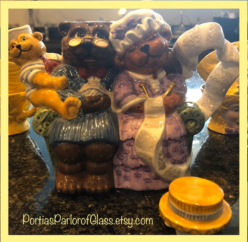 Studio 56 Storybook Complete Set Three Bears Teapot & 4 | Etsy