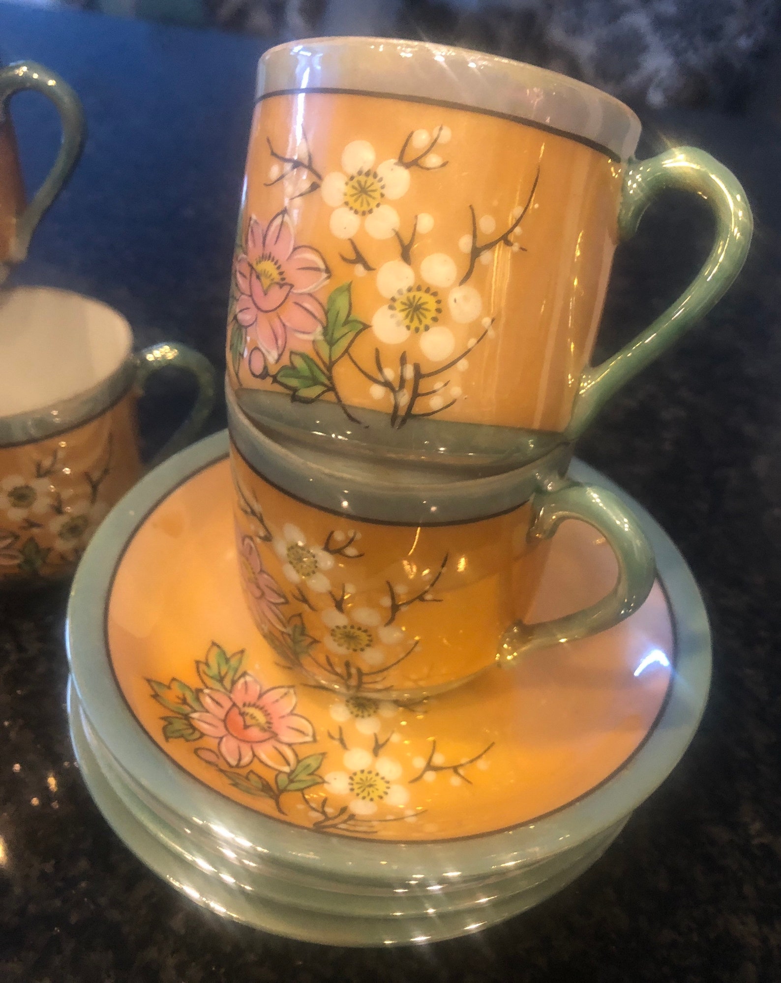 Vintage Lusterware Tea Set - Etsy