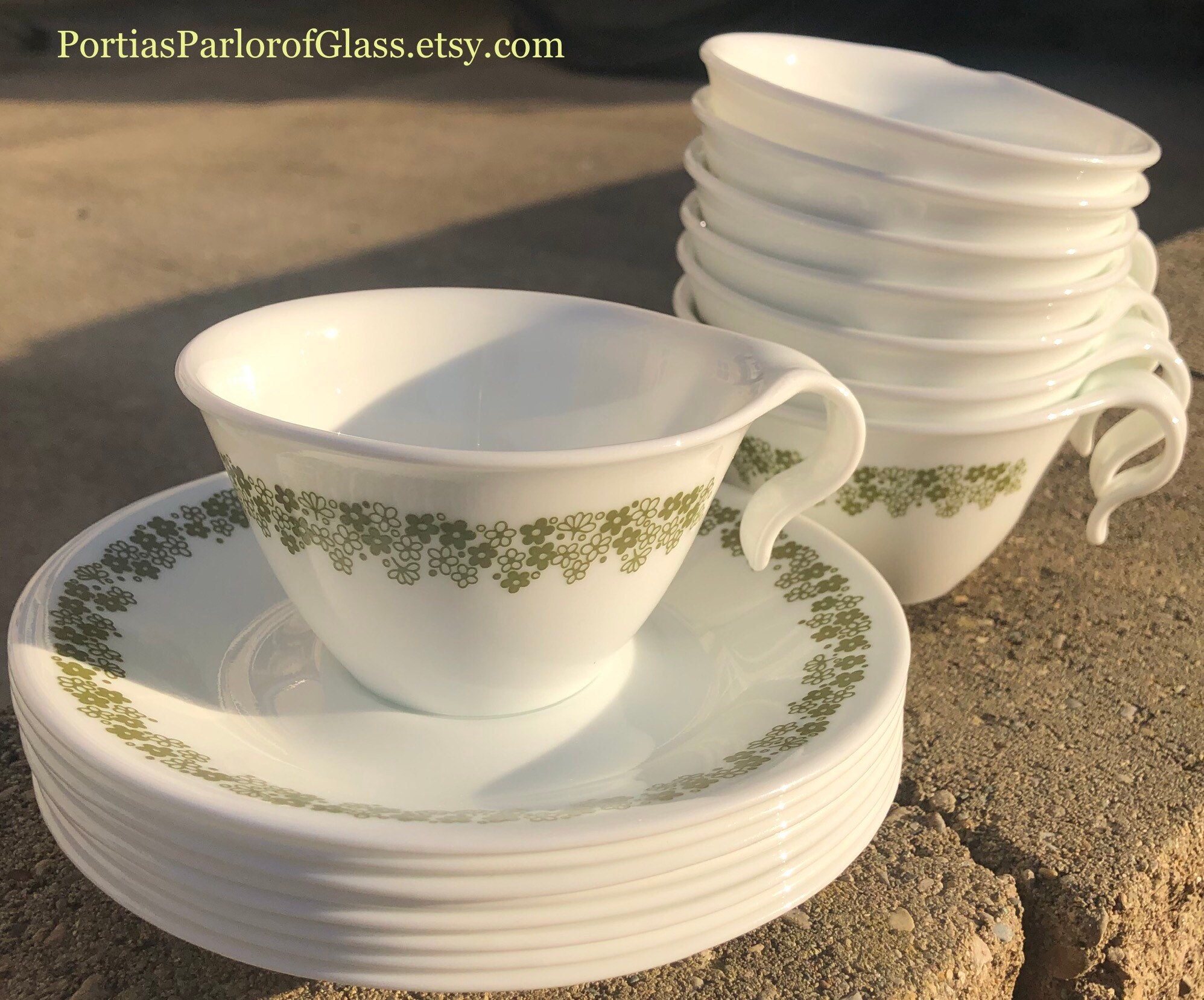 Eight (8) Teacup & Saucer “spring Blossom” Sets - Etsy