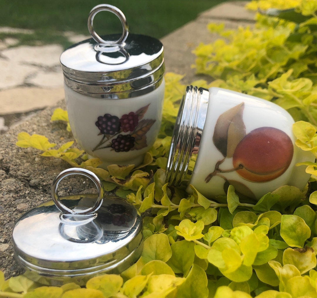 MCM Vintage Worcester Egg Coddlers (2) - Etsy