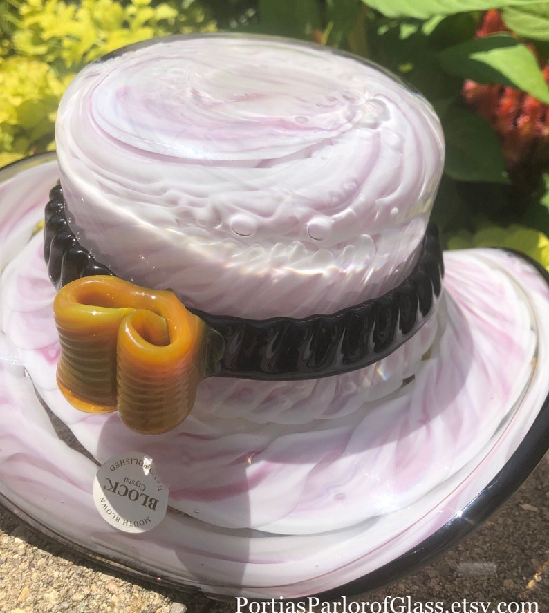 Vintage BLOCK Crystal Hat Bowl - Etsy