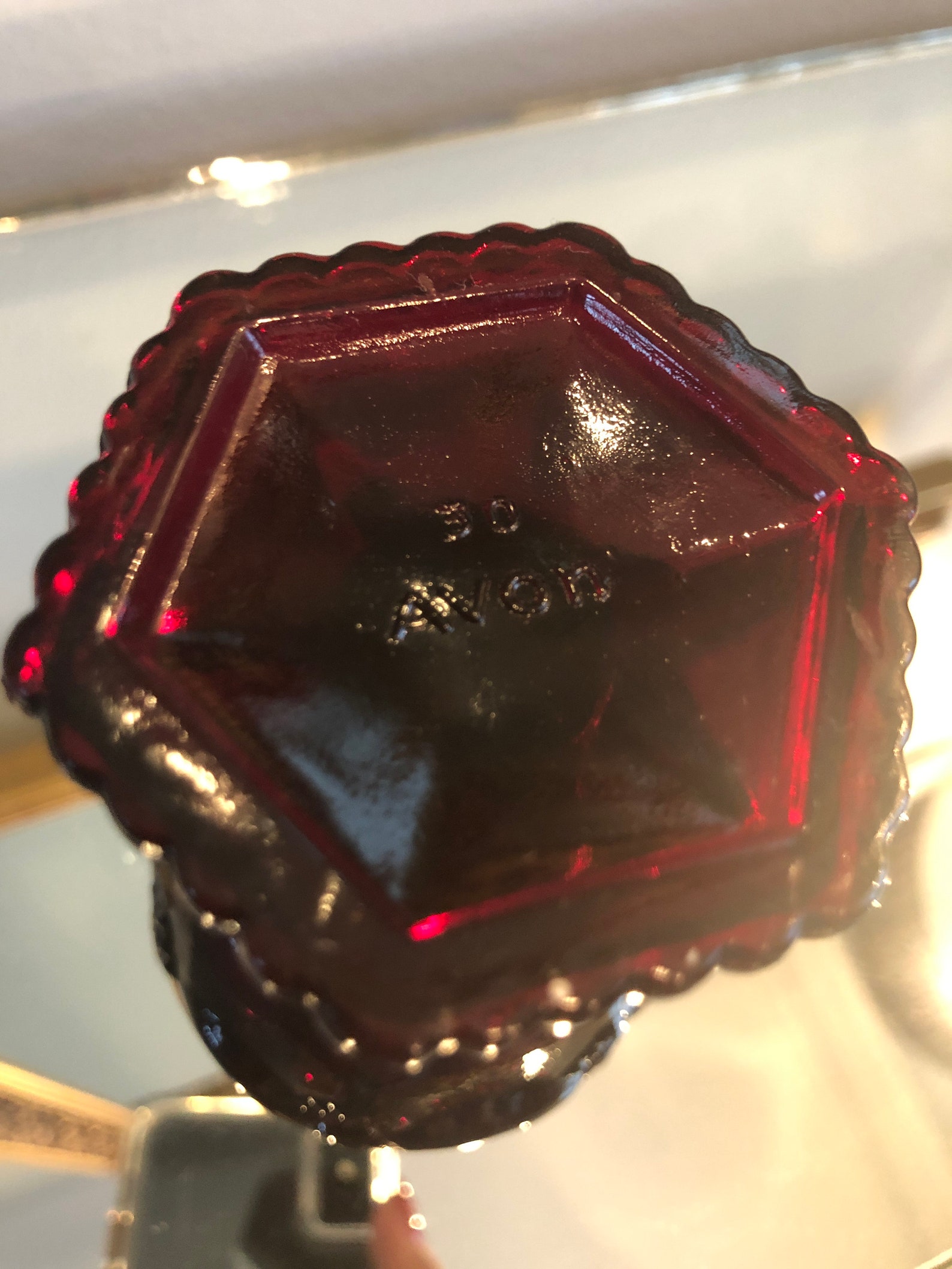 1980s AVON Ruby Red Glass Mini Goblet Sets - Etsy