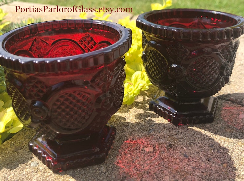 Vintage Avon Ruby Red Cape Cod Collection - Etsy