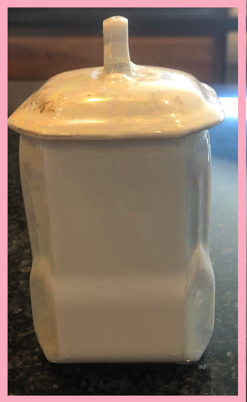 Vintage Victoria Czecha-slovakia Cinnamon Lusterware Jar - Etsy