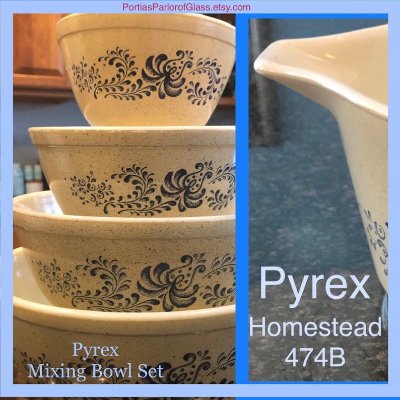1970s Pyrex Homestead Bowls & Dishes - Etsy