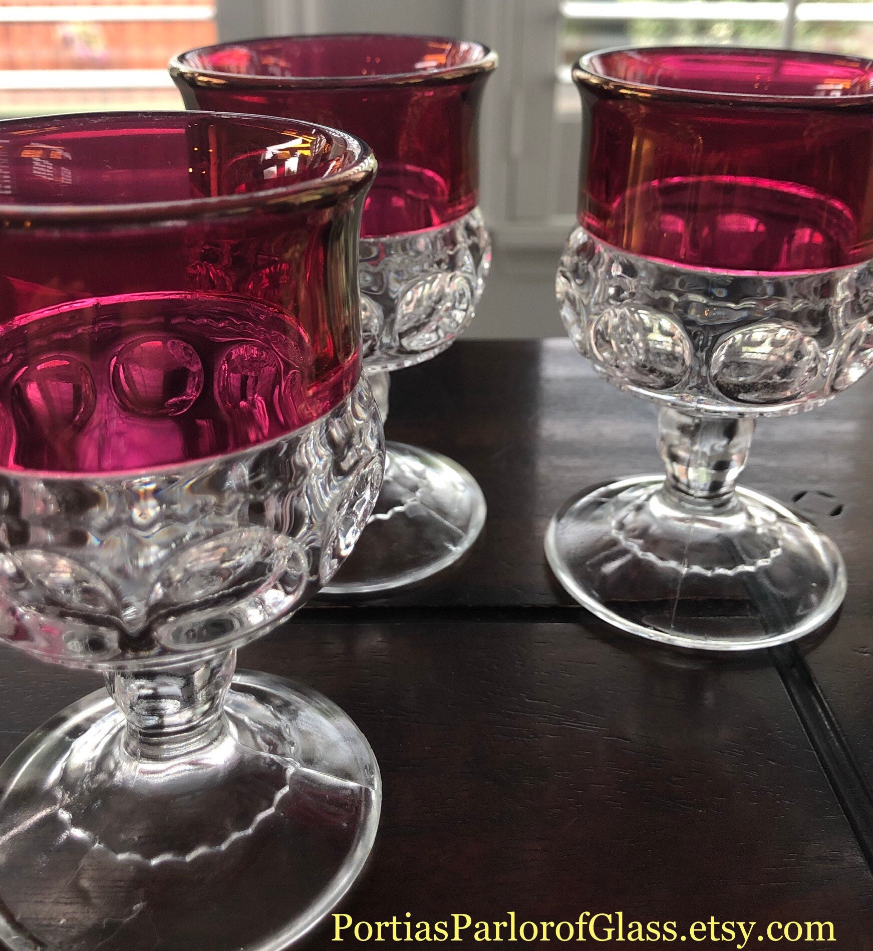 1950s Kings Crown Ruby Flash Collection by TIFFIN-FRANCISCAN - Etsy Canada