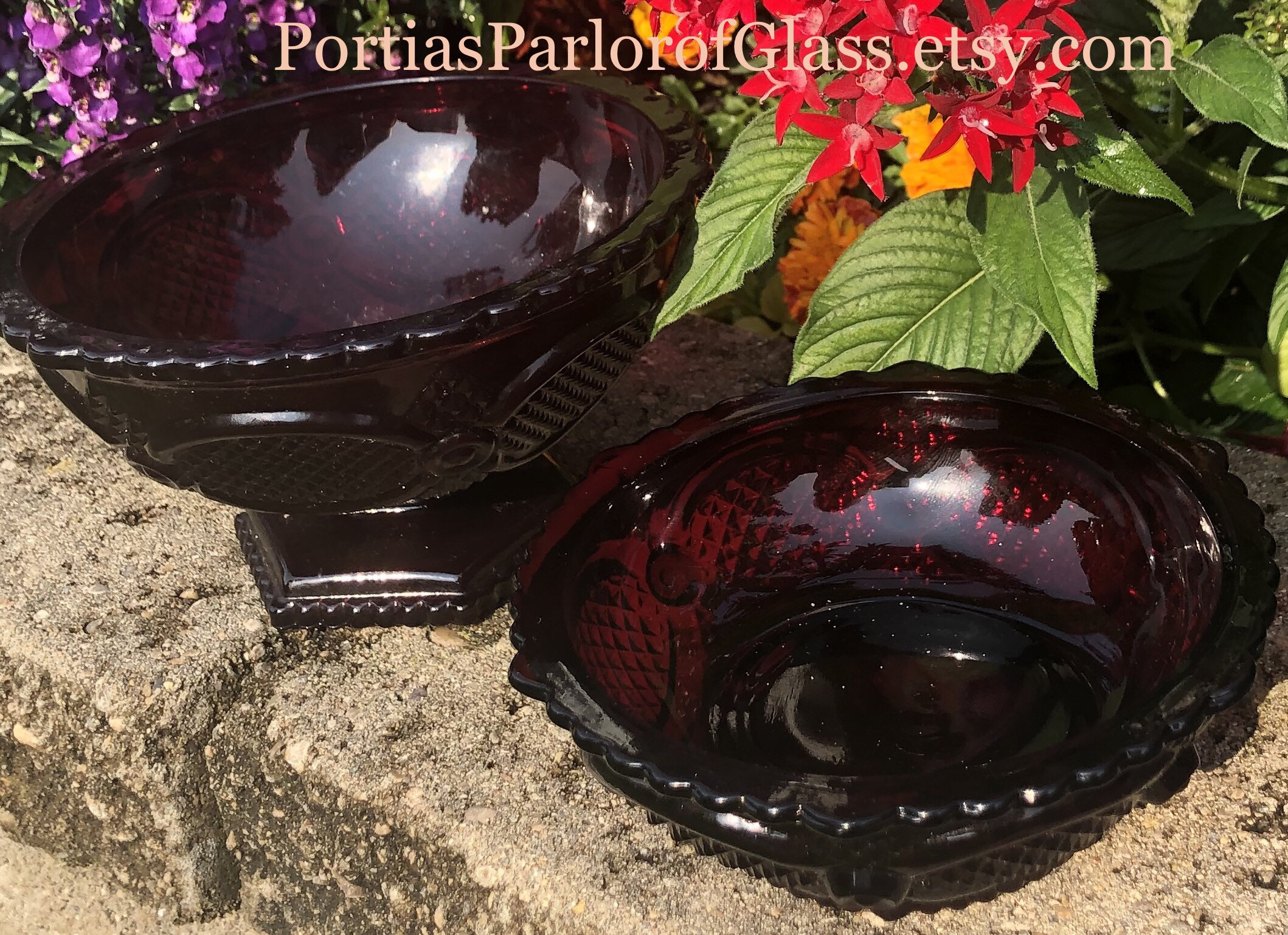 1980’s AVON Cape Cod Bowl Pairing - Etsy