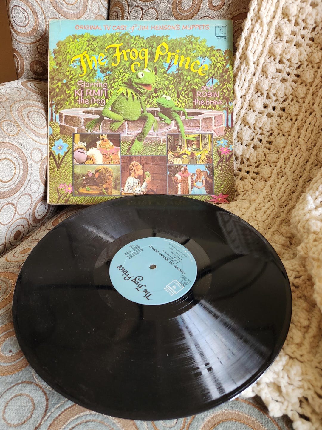 The Frog Prince - Staring Kermit the Frog and Robin the Brave - - Etsy