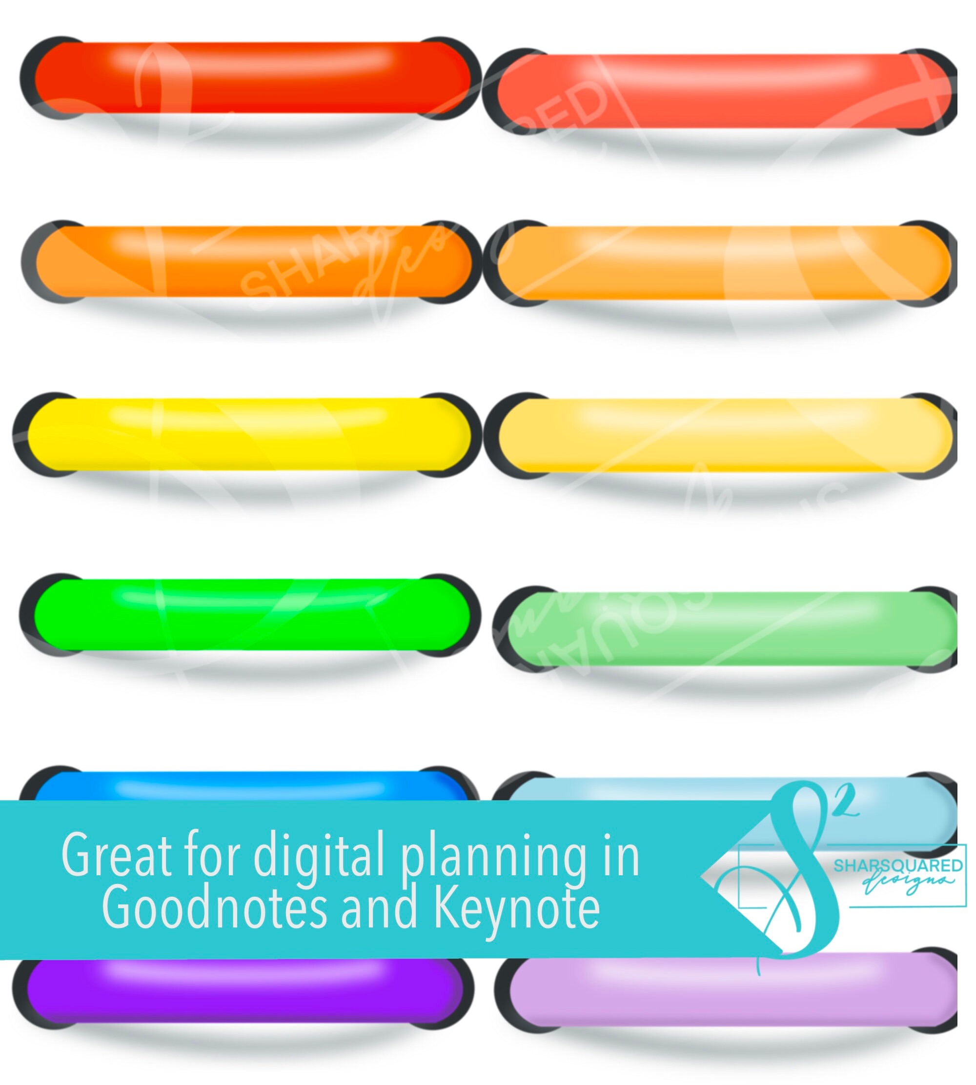 Digital Planner Rings for Goodnotes or Keynote Planners, Design Your ...
