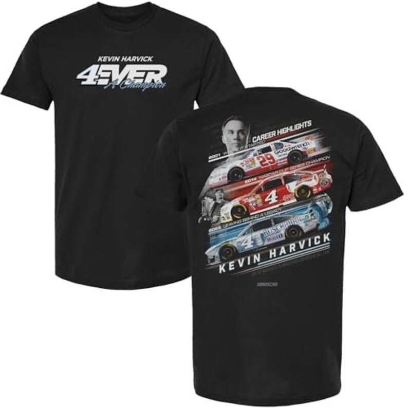 Kevin Harvick NASCAR 2023 Career Milestone 4ever A Champion Black T ...
