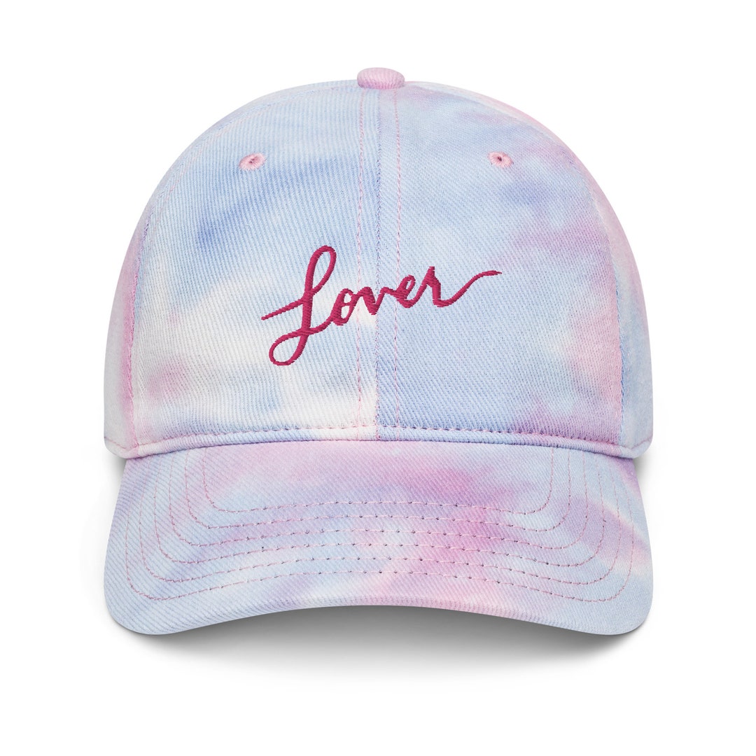Lover Embroidered Tie Dye Hat - Swiftie Inspired Pastel Dad Hat ...