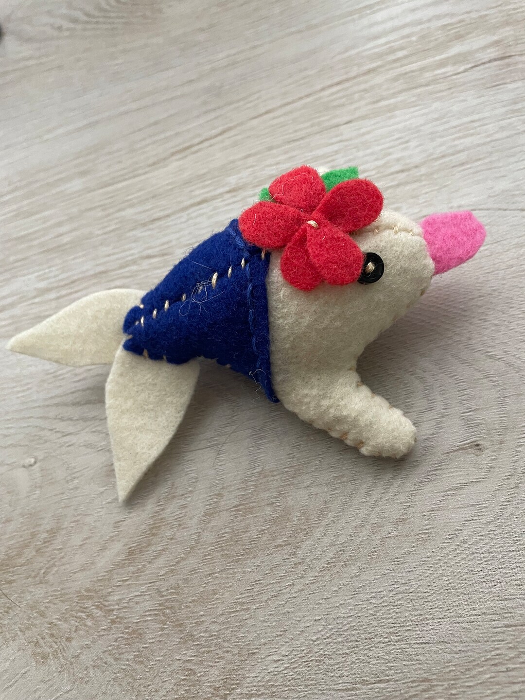 Red and Blue Mermaid Frog - Etsy