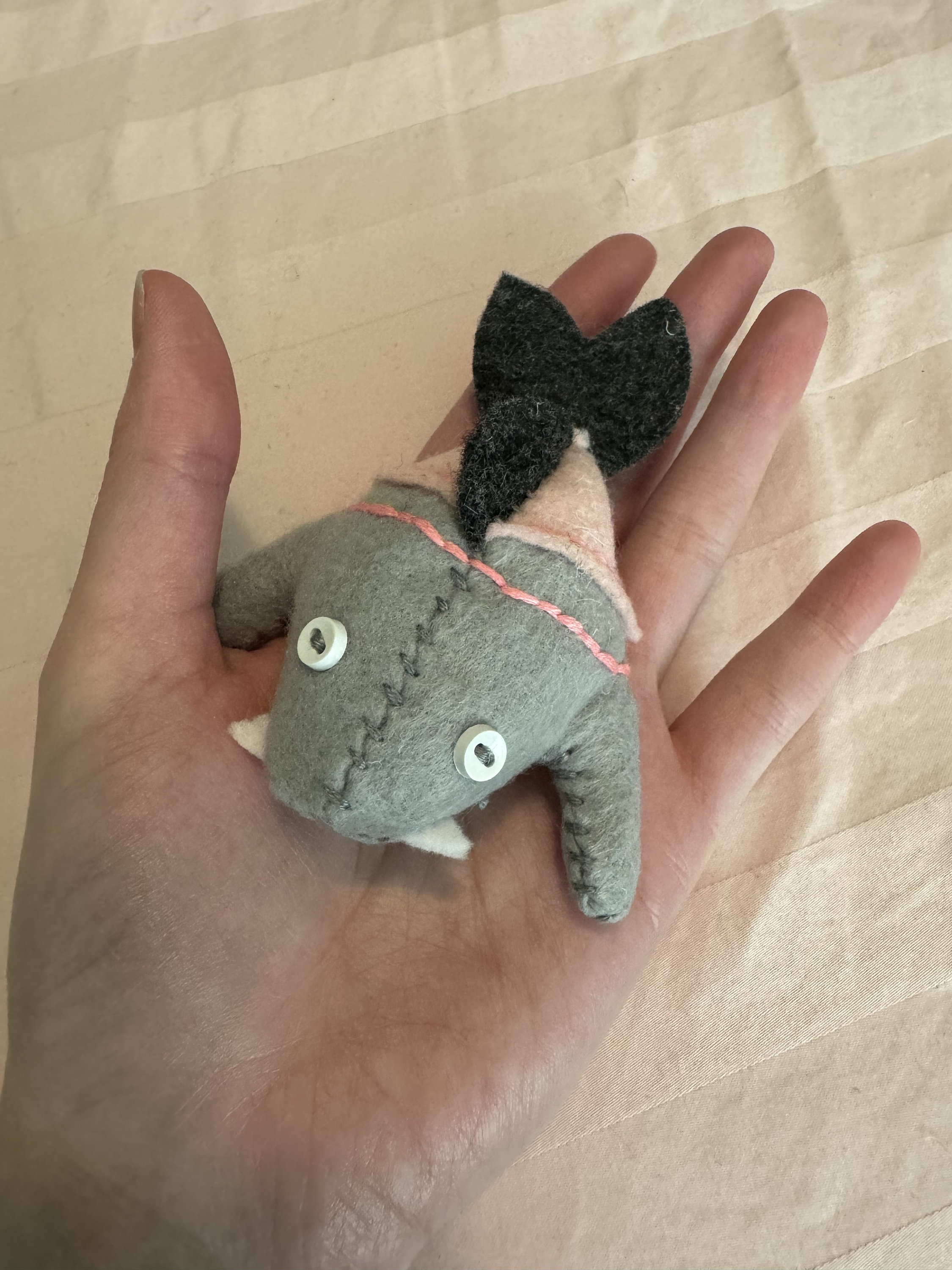Gray and Pink Vampire Mermaid Frog - Etsy