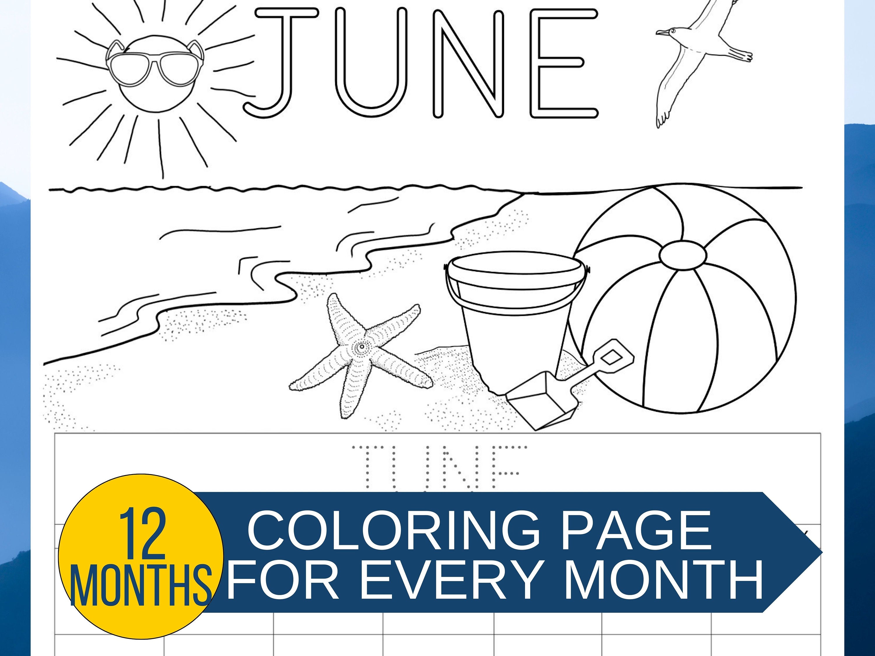 Blank Monthly Calendar Template With Space to Write Numbers and a ...