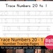 Traceable Print Numbers 1 to 20 Tracing Pages learning to - Etsy