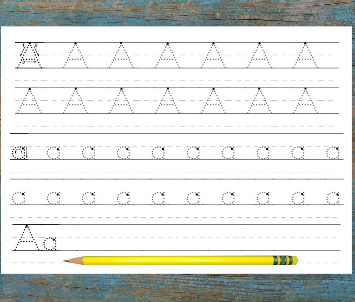 Learning to Write - Kindergarten ABC Tracing - Capital and Lower Case ...