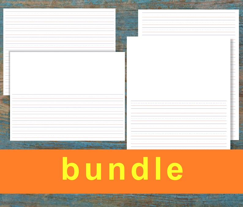 Bundle Handwriting Paper Printable - Story Writing - Printable ...