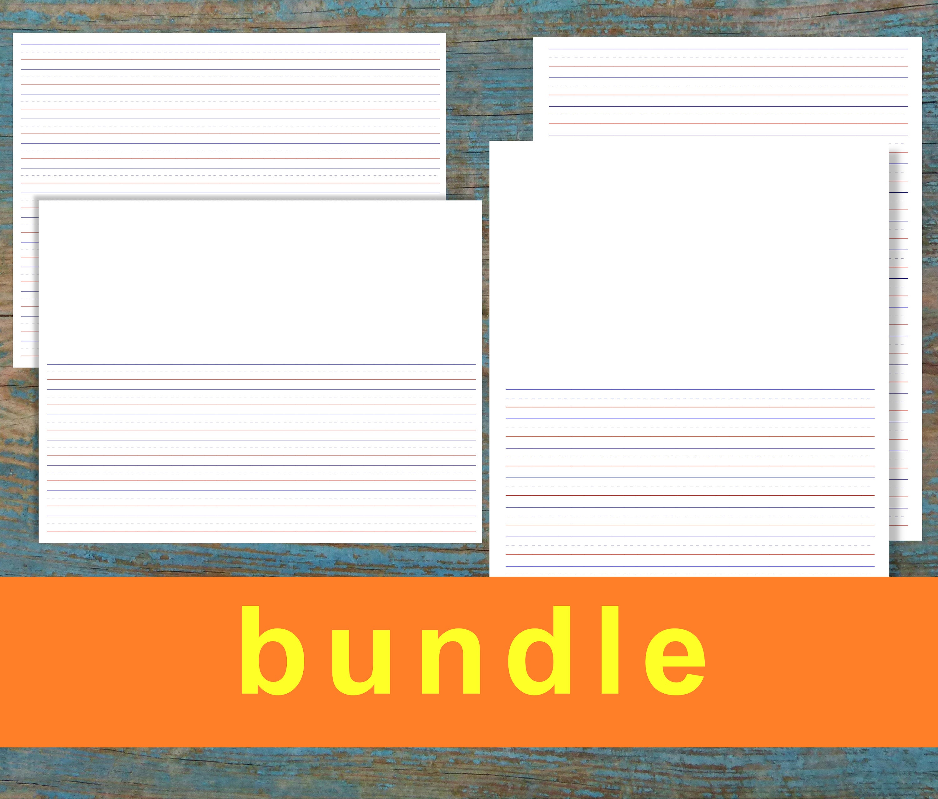 Bundle Handwriting Paper Printable - Story Writing - Printable ...