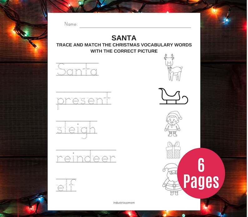 Holiday Printable Worksheets for Kids With Tracing Alphabet Letters ...