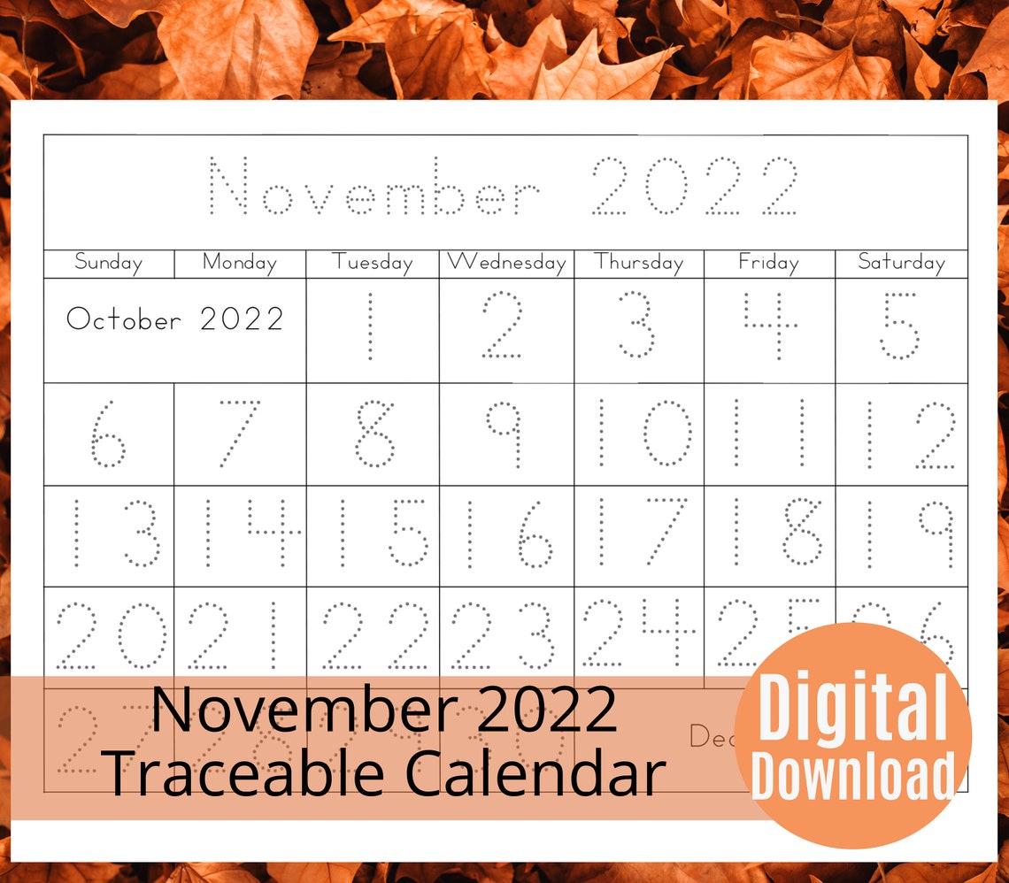 School Year Kid's Calendar 2022-2023 Kindergarten - Etsy