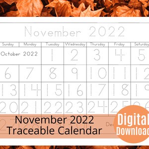 School Year Kid's Calendar 2022-2023 Kindergarten - Etsy