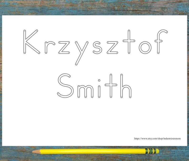 Custom First and Last Name Handwriting Practice | Learning Write for ...