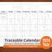 Printable Traceable Kids Calendar 2024 With December 2023 Monthly ...